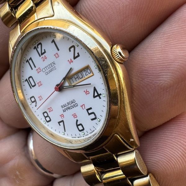 1988 Citizen Railroad Approved Watch 1100-T38499 Rare New Battery ...