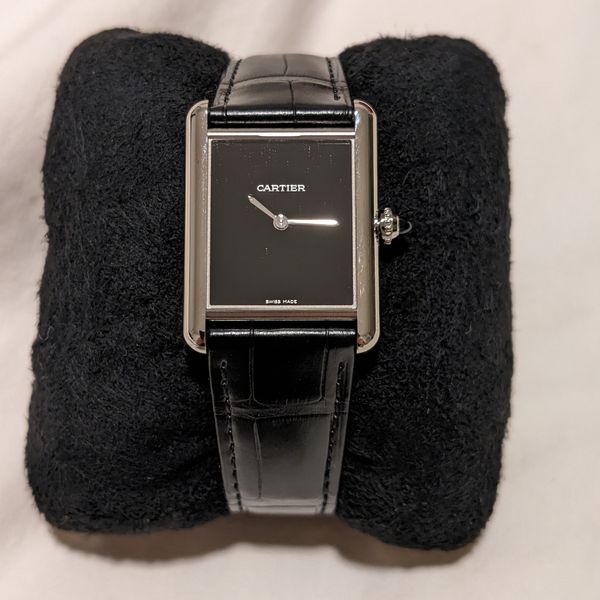 [WTS] 2023 Men's Cartier Tank Must Large Black "Lacquer" Dial ...