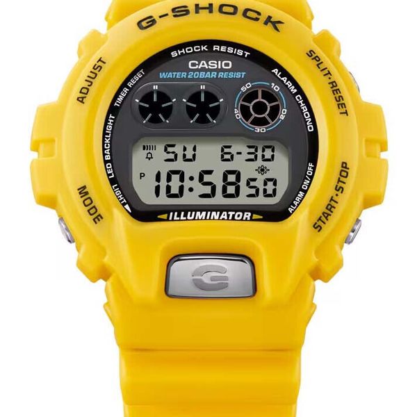 NEW Casio G-Shock 6900 LINE 30TH ANNIVERSARY Yellow Digital Men Watch ...