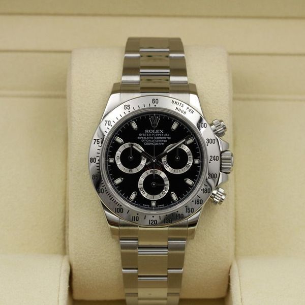 FSOT: Rolex Daytona - SS - 116520 - Black Dial - RANDOM Serial ...