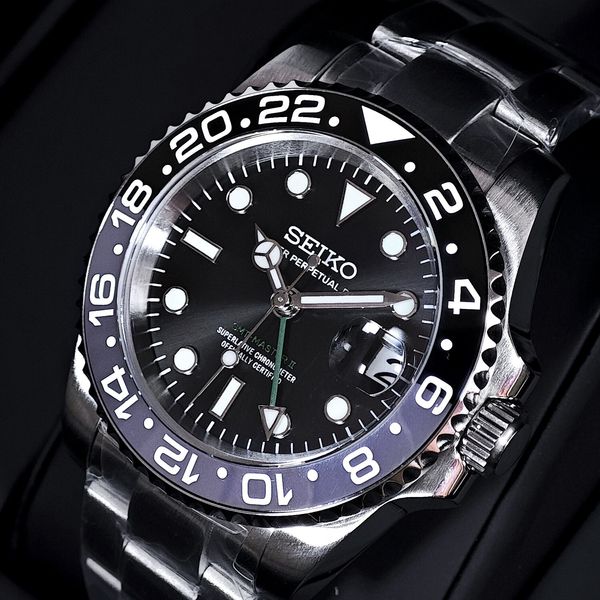 Seiko Mod GMT-Master II Bruce Wayne | WatchCharts Marketplace