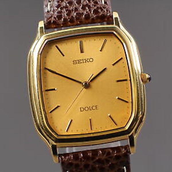 [Near MINT] Seiko Dolce 5E31-5B30 SACX094 Gold Square Quartz Mens From JAPAN | WatchCharts ...