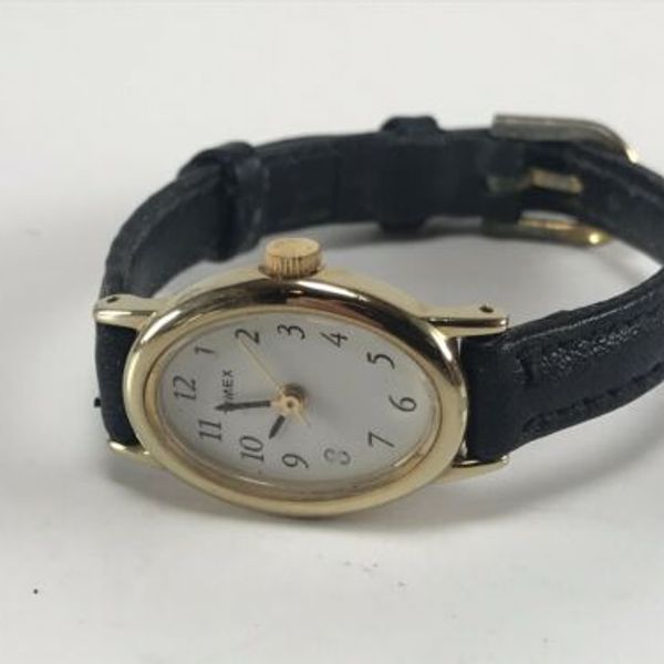 Timex Ladies Quartz Watch | M3 | Oval Case | Leather Band | Working ...