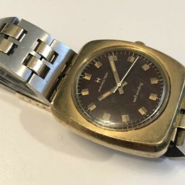 Vintage Men’s Hamilton Self Winding Watch, Two Tone, As Is Not Running ...