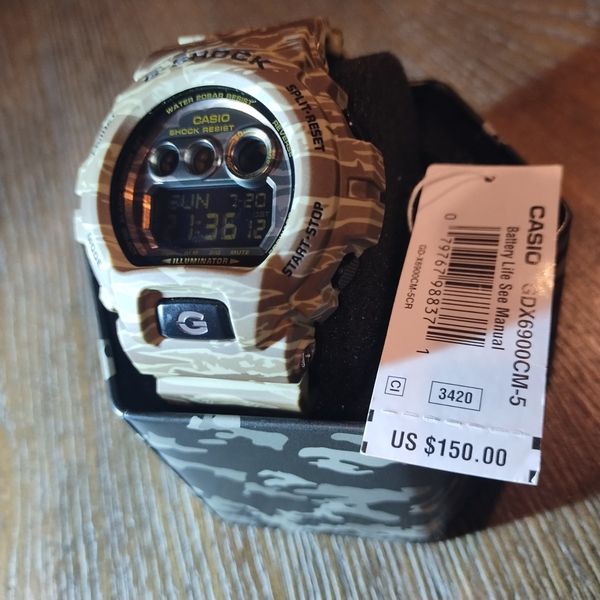 Casio G-Shock GD-X6900CM Tiger Stripe Camo Digital Watch | WatchCharts ...