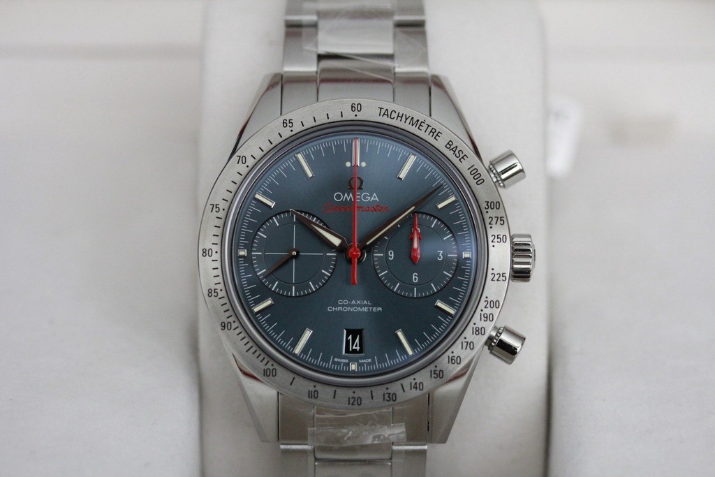 FSOT: NIB Omega Speedmaster 57 **BLUE DIAL** Co-Axial Chrono **MUST SEE ...