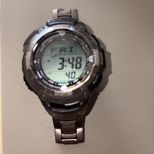 Casio Pathfinder Men PAW-1100T Multifunction Solar Digital Watch Base ...