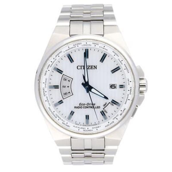 CITIZEN Radio-Controlled Solar Watch White Dial H145-S116643 B-Rank ...