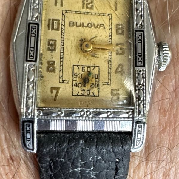 Vintage Rare 1920â s Bulova Art Deco Watch 21 Jewels Runs Very Rare ...