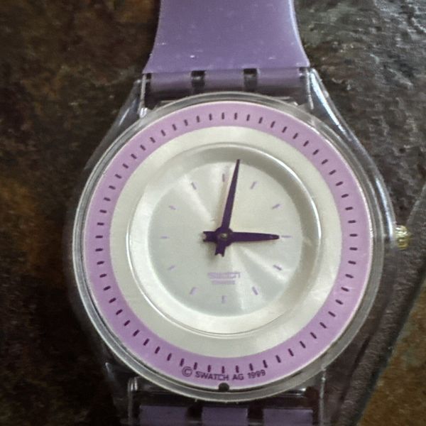 Swatch 1999 Pink Swiss Made Swatch Skin Watch | WatchCharts Marketplace