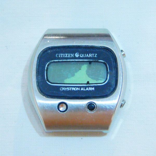 Vintage Citizen Quartz Crystron Alarm 4-095197 Y Stainless Steel ...