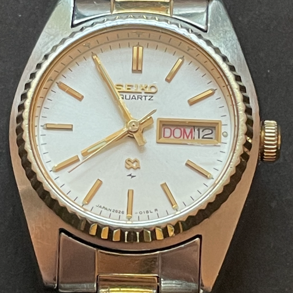 Vintage Seiko Quartz 2626-0159 Women's Watch Runs New Battery Two-Tone Japan | WatchCharts ...