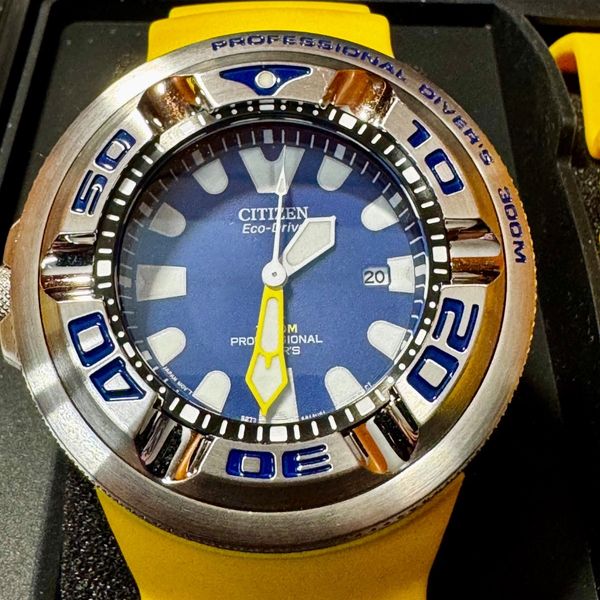 Citizen Promaster â Ecozillaâ Dive - Blue/Yellow - ISO 300m Model ...