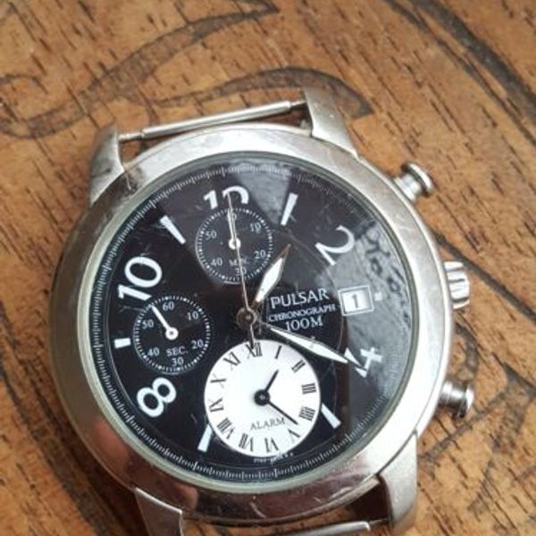 Seiko/Pulsar Watch Chronograph Quartz Military Field Style , Alarm ...