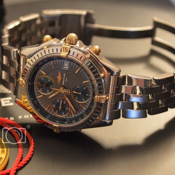 BREITLING CHOROMAT CHONOGRAPH 18K And SS Pilot Band! $1900 | WatchCharts