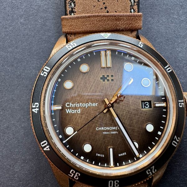 Christopher Ward C65 Trident Bronze OmbrÃ© COSC Limited Edition Full ...