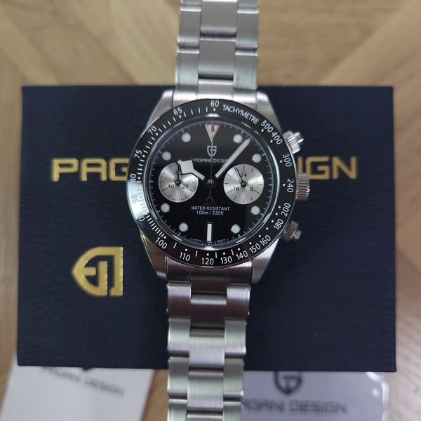 Pagani Design PD1718 VK64 Chronograph Sapphire 316L SS Screw Bracelet ...