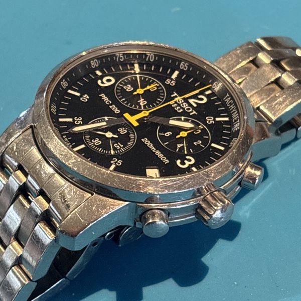 Tissot 1853 PRC 200 Swiss Quartz Chronograph Menâ s Watch | WatchCharts ...
