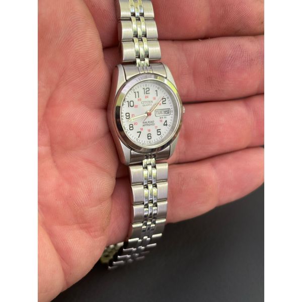 Citizen Railroad Approved 1002-S029317 Silver Tone Womens Watch ...