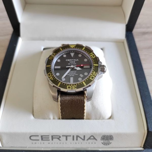 CERTINA Titanium DS Action Swiss Made ISO-Certified Diver Watch ...