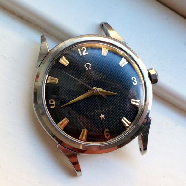WITHDRAWN 1950's Omega Constellation 2782-2 Black Textured Dial ...