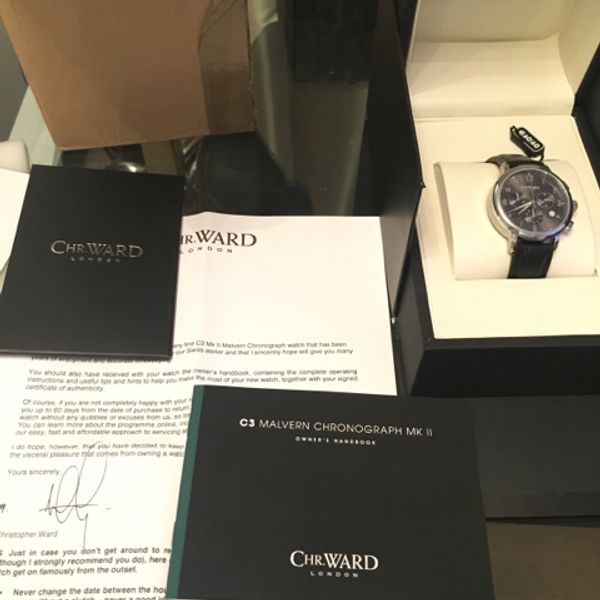 Christopher Ward C8 Pilot Mk2 Automatic & CWL C3 Malvern Chronograph ...