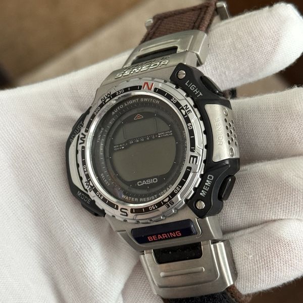 Rare Vintage Casio Pro Trek PRT-1400 Triple Sensor Watch Mod. 1999 JDM ...