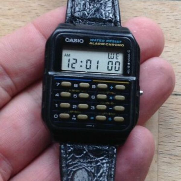 Casio Vintage Digital Calculator Watch Rare 437 CA-55 Working Order ...