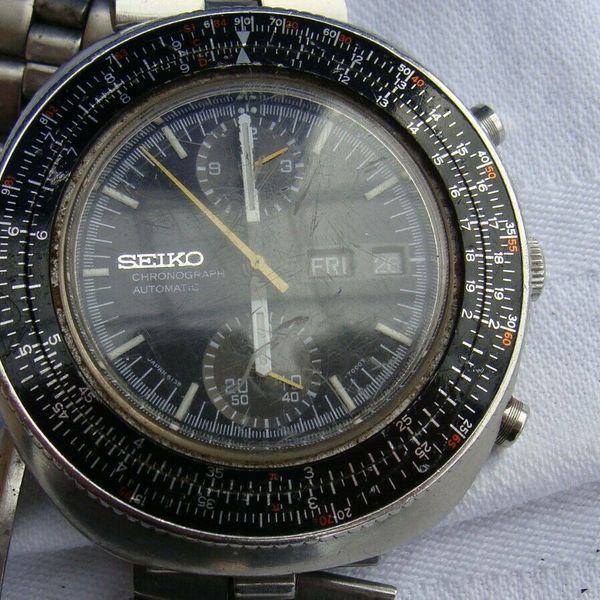 Vintage Seiko chronograph slide rule watch 6138-7000 | WatchCharts