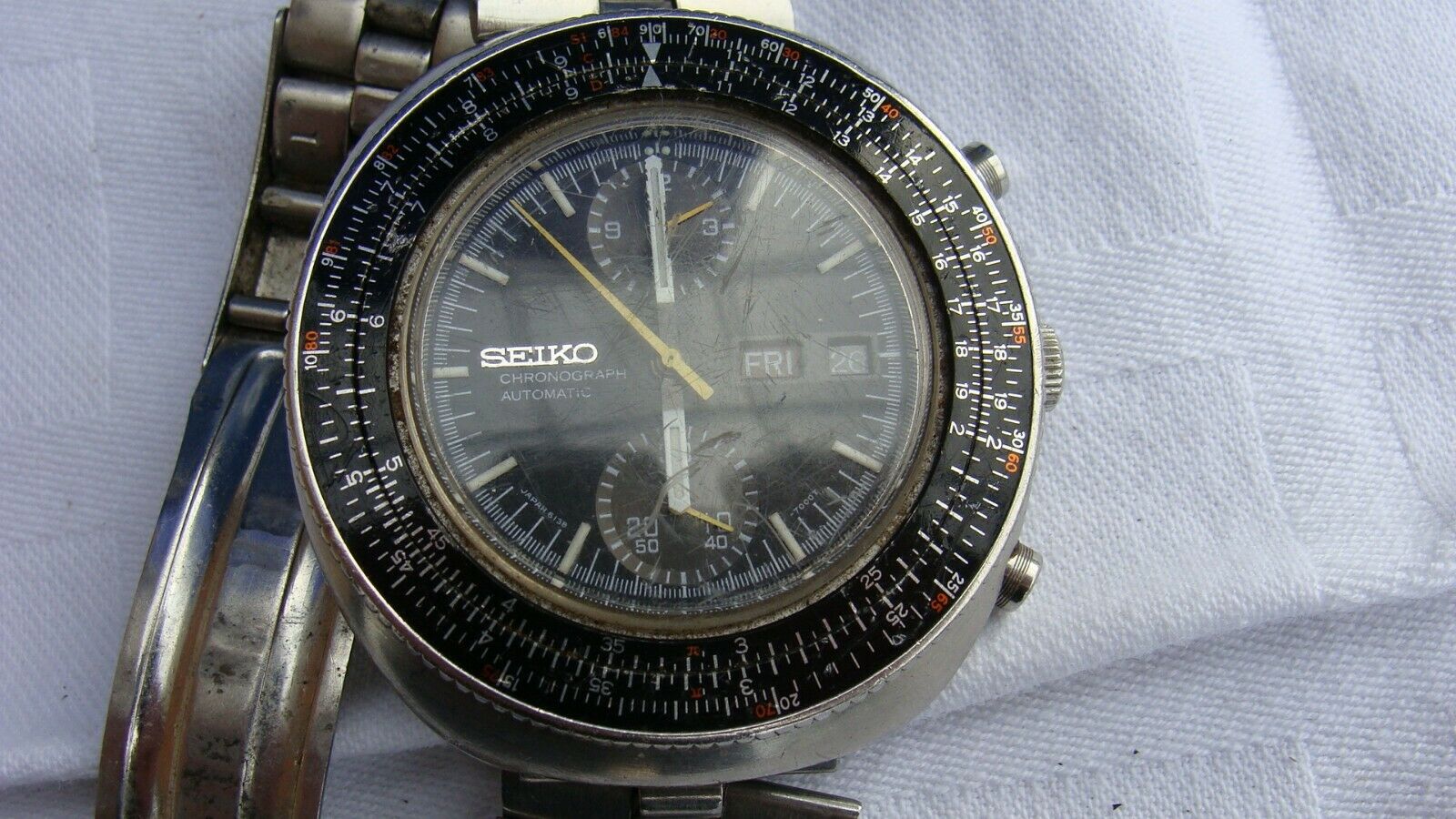 Vintage Seiko chronograph slide rule watch 6138-7000 | WatchCharts