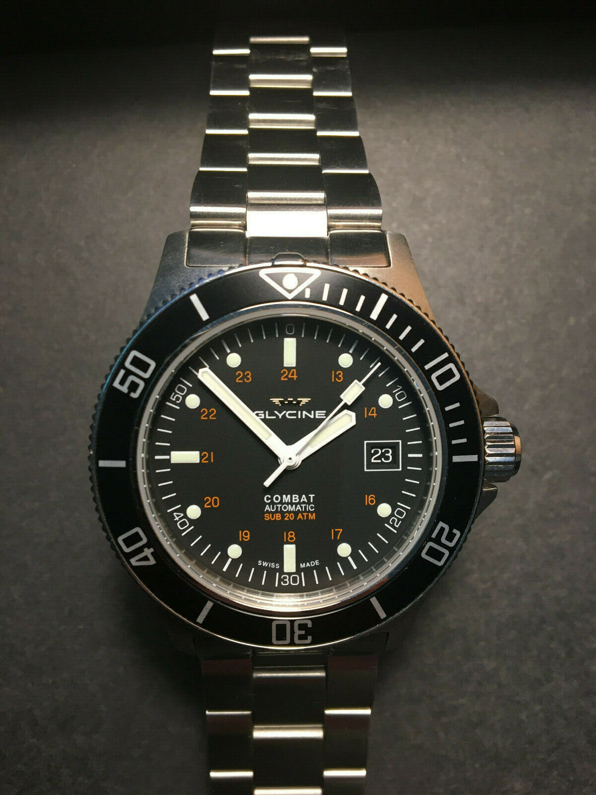 Glycine Combat Sub GL0185 Automatic Wrist Watch | WatchCharts Marketplace