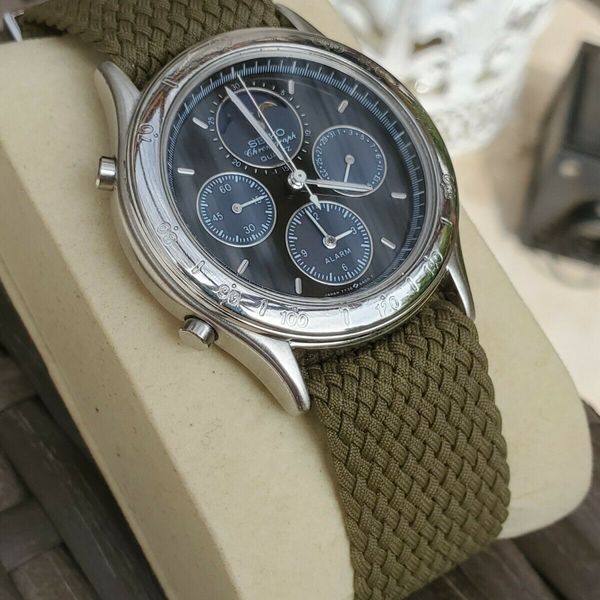 SEIKO 7T36-6A1A Moonphase Chronograph Vintage | WatchCharts Marketplace