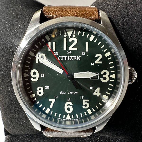 Citizen Eco-Drive Garrison Military Men's Date Indicator 42mm BM6838 ...