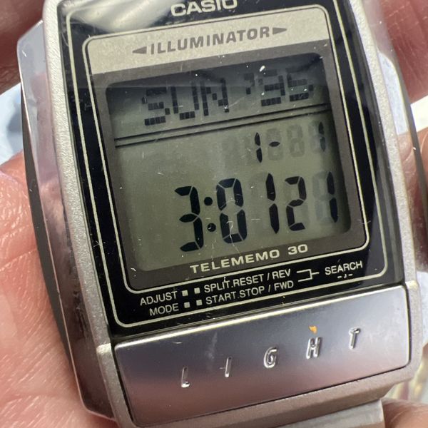 VINTAGE CASIO A210 1637 TELEMEMO 30 ILLUMINATOR WATCH( Good Stuff)ð ± ...