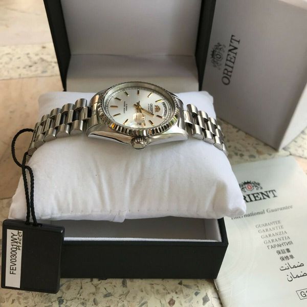Orient Automatic Day Date White Dial Presidents HOMAGE Watch, Japan ...