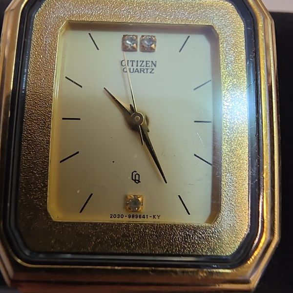 Vintage Citizen Quartz Watch Gold Color With Diamonds | WatchCharts ...