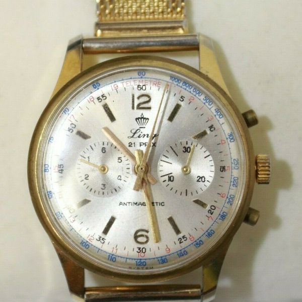 Men's Vintage Ling 21 Prix Mechanical Winding Telemetre Watch - 254 ...