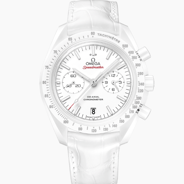 Omega Speedmaster Moonwatch Co-Axial White Side of the Moon (311.93.44 ...