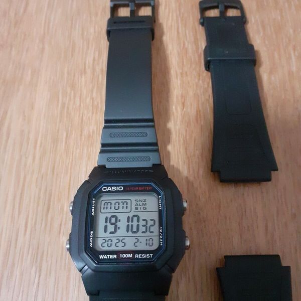CASIO W800h DIGITAL WATCH WITH CASIO AE1200 STRAP AND ORIGINAL W800h STRAP / VGC | WatchCharts ...