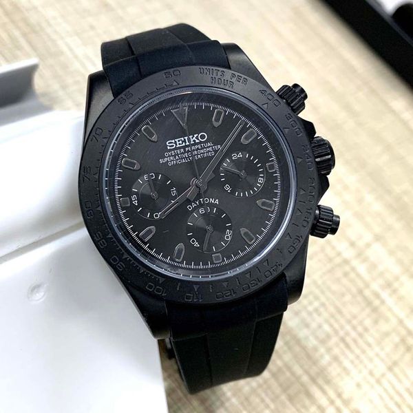 Seiko Daytona ‘night ops’ mod | WatchCharts Marketplace