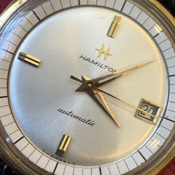 Vintage Hamilton Men's automatic watch Date cal.64A 21Jewels 1960s ...