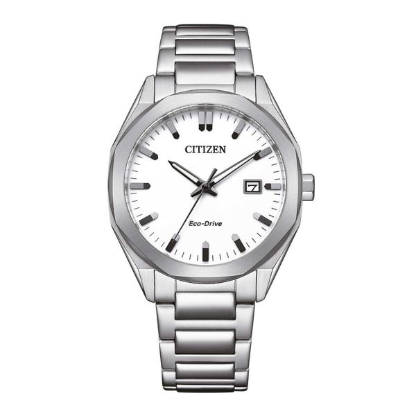 Citizen BM7620-83A Sports Octa Shape Eco-Drive Steel White Men's Watch ...
