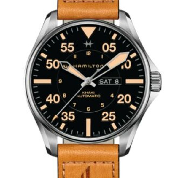 Hamilton Khaki Pilot Black Dial Automatic Men's Watch H64725531 ...