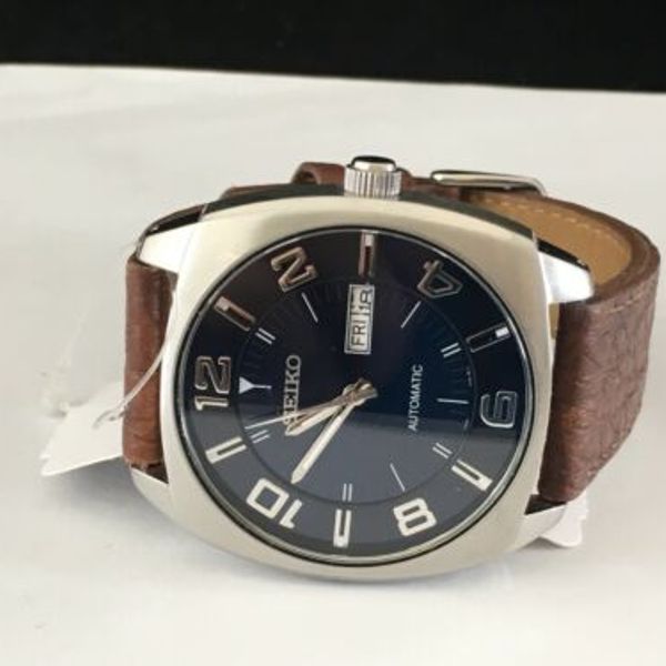 Seiko Men's Recraft Leather Automatic Watch - SNKN37 MSRP: $225 ...