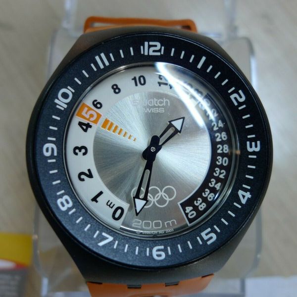 SWATCH FUN SCUBA 200m prof diving. olympic games stamped.new in box. | WatchCharts
