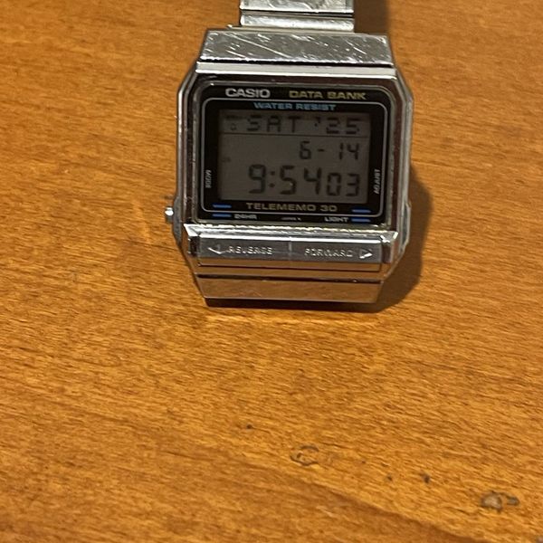 Vintage Casio Data Bank Digital Men's Watch DB-300 MODULE 671 -JAPAN | WatchCharts Marketplace