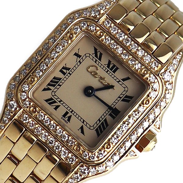 Cartier Cartier Panther SM Solid Gold Diamond Bezel Quartz Ladies Watch ...