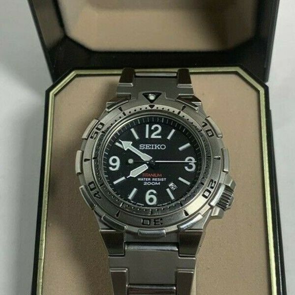 Vintage Seiko Titanium 200M WR Mens Watch Model SLJ007 For (Parts ...