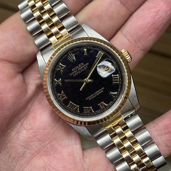 [WTS] Rare Black Pyramid Rolex Datejust from 1989! Absolutely stunning ...