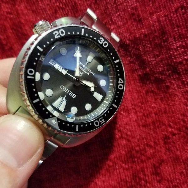 Seiko Turtle SRPC23K1 Gray Sunburst Dive Watch SRPC23 Double Dome ...